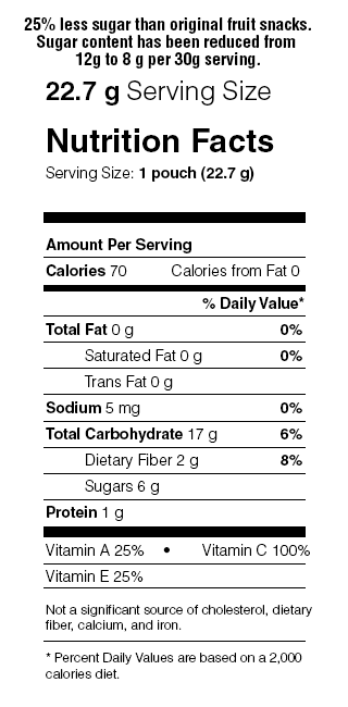 Mixed Fruit Reduced Sugar Fruit Snacks - Welch’s® Fruit Snacks